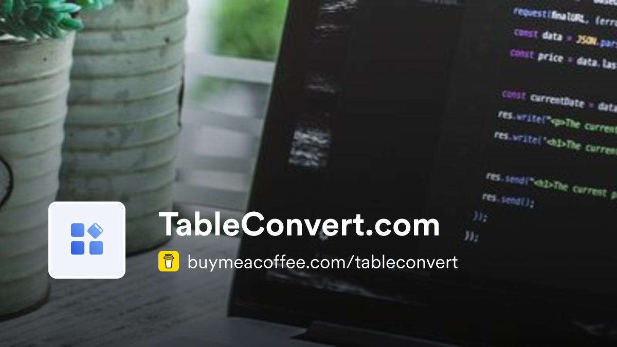 TableConvert.com is a FREE powerful online table converter and ...