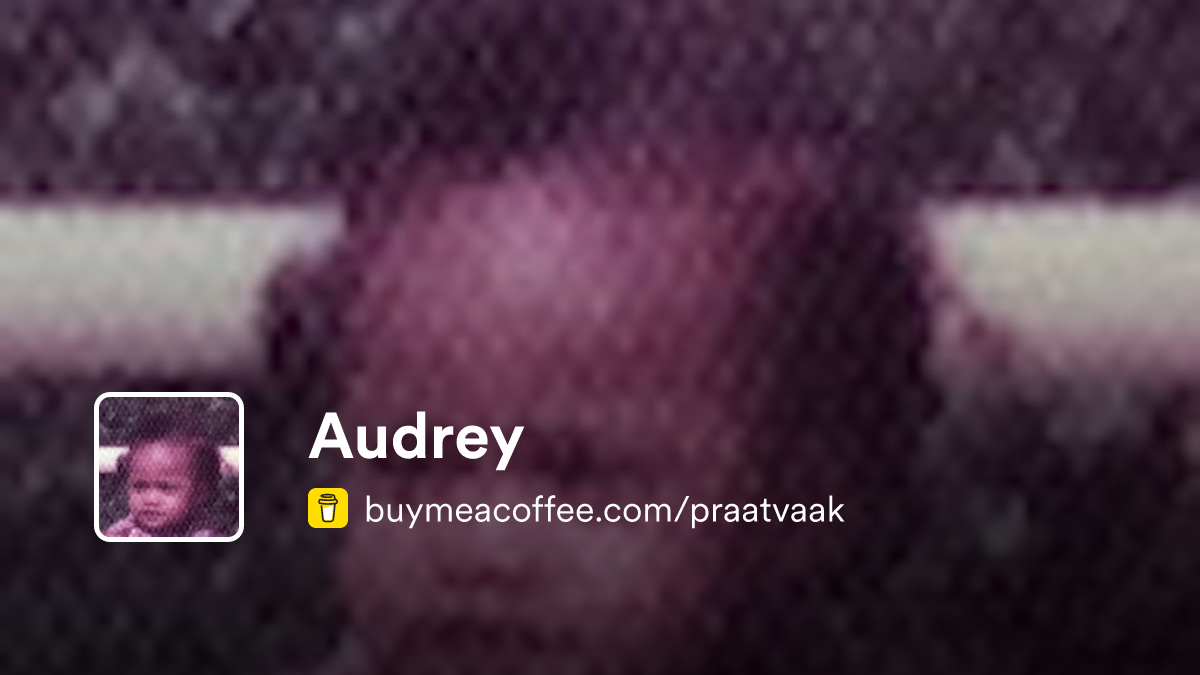 Audrey is QR-codes - Buymeacoffee