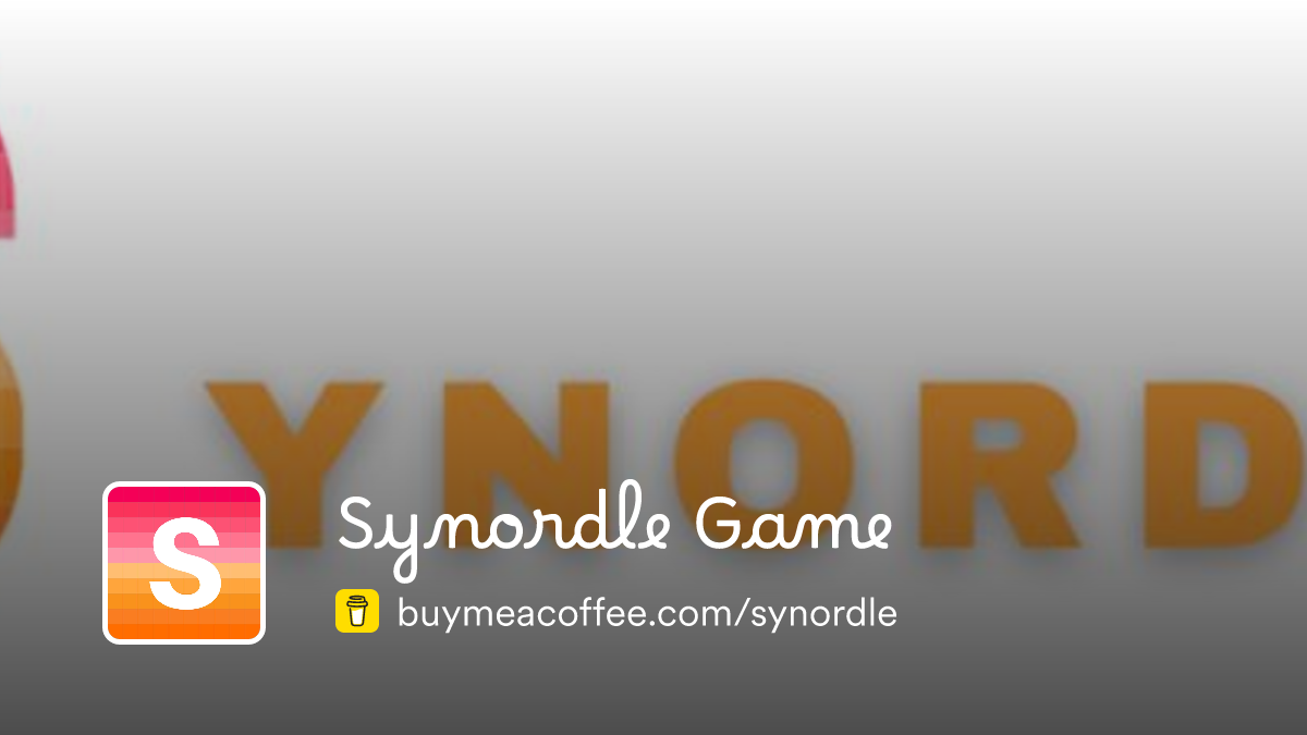 Synordle Game - Buymeacoffee
