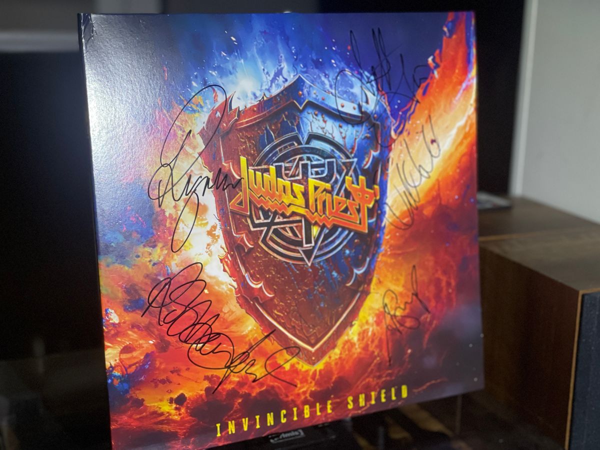 Signed Judas Priest - Invincible Shield alternative cover vinyl ...