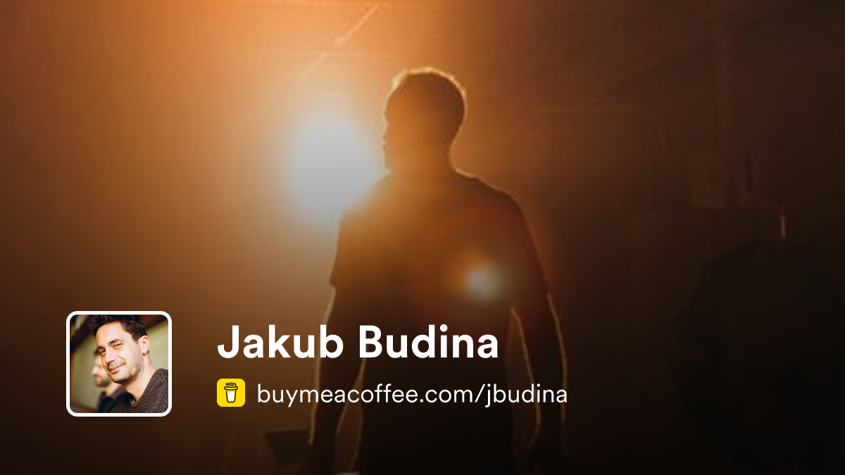 Jakub Budina is a Game Developer and a Filmmaker - Buymeacoffee