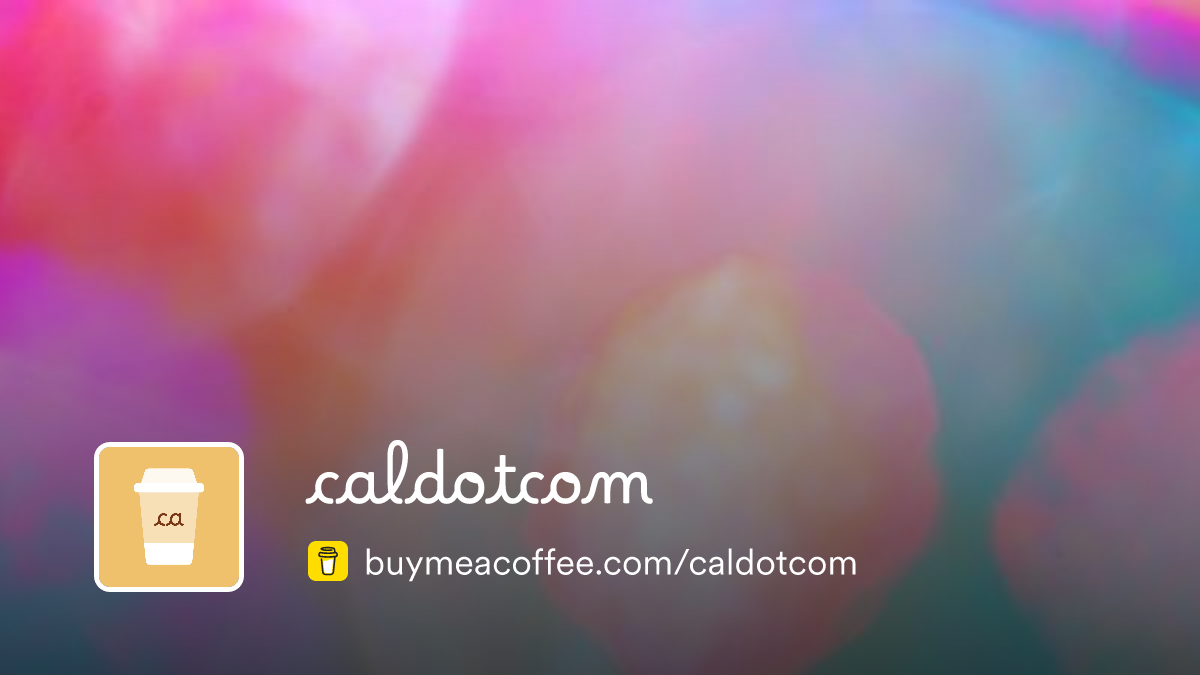 caldotcom is constantly drinking coffee - Buymeacoffee