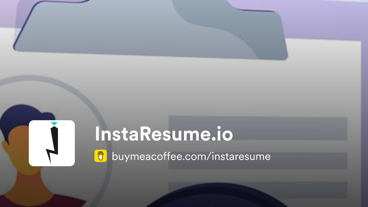 InstaResume io Is Completely Free Resume Builder Buymeacoffee