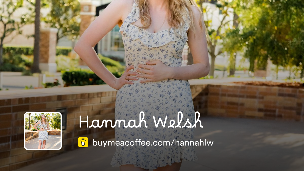 Hannah Welsh - Buymeacoffee