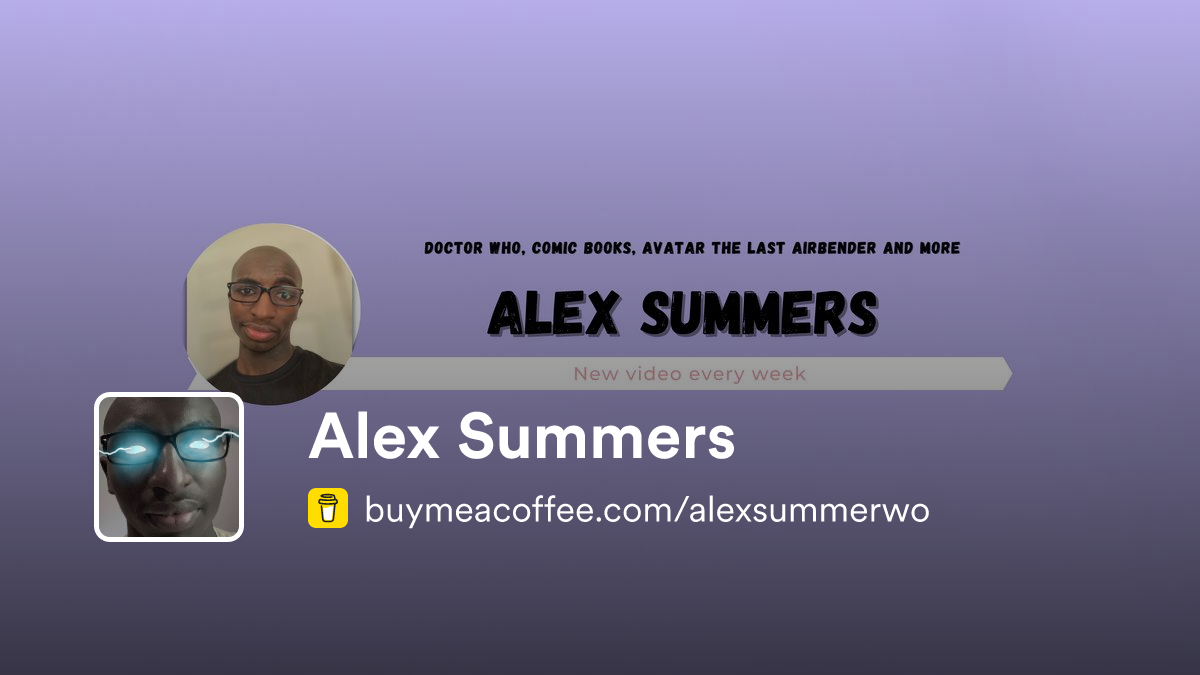 Alex Summers is Creating A YouTube Video On Seventh Doctor - Buymeacoffee