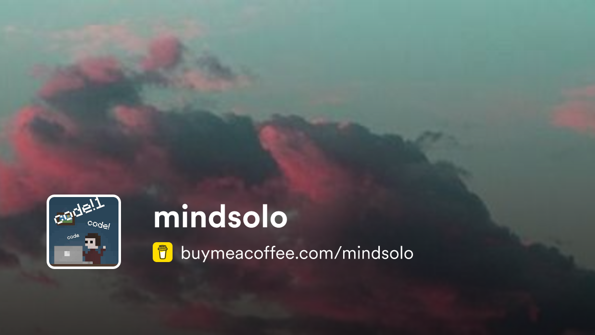 mindsolo is Full-stack RnD developer - Buymeacoffee