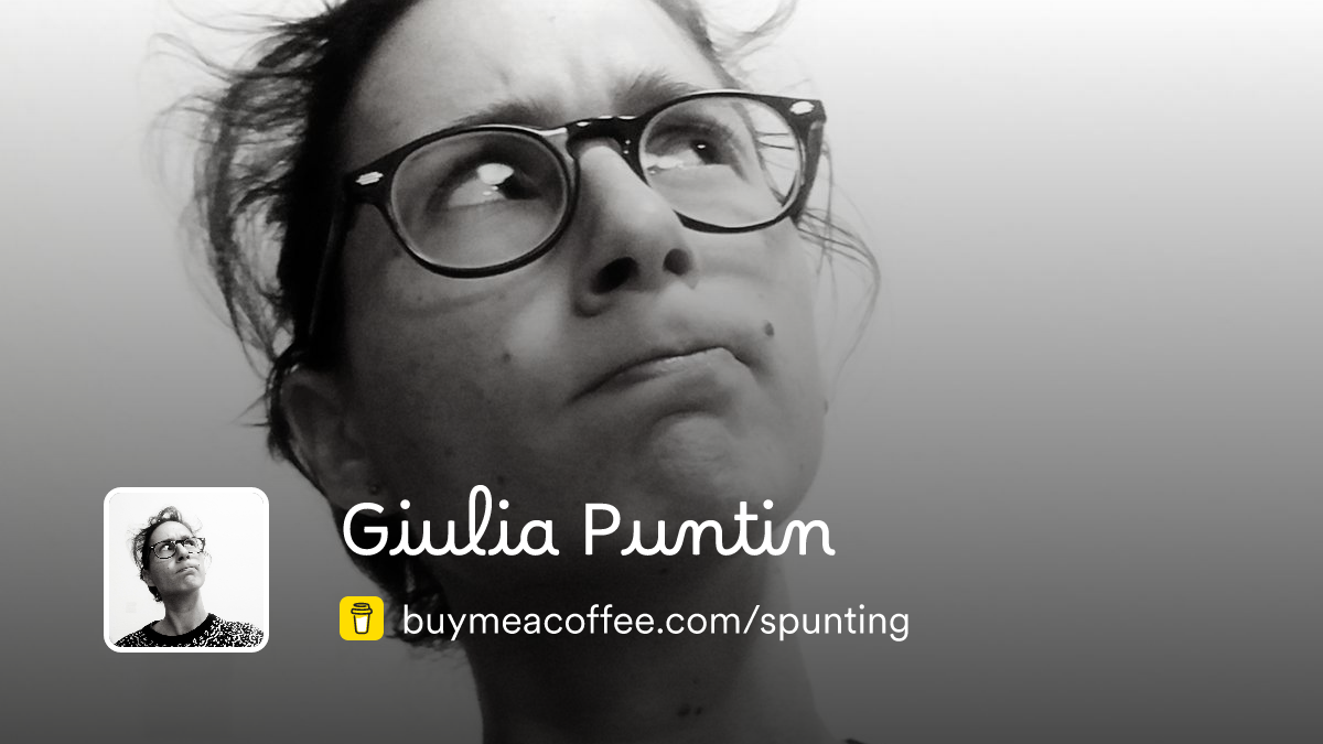 Giulia Puntin is data science learning material - Buymeacoffee