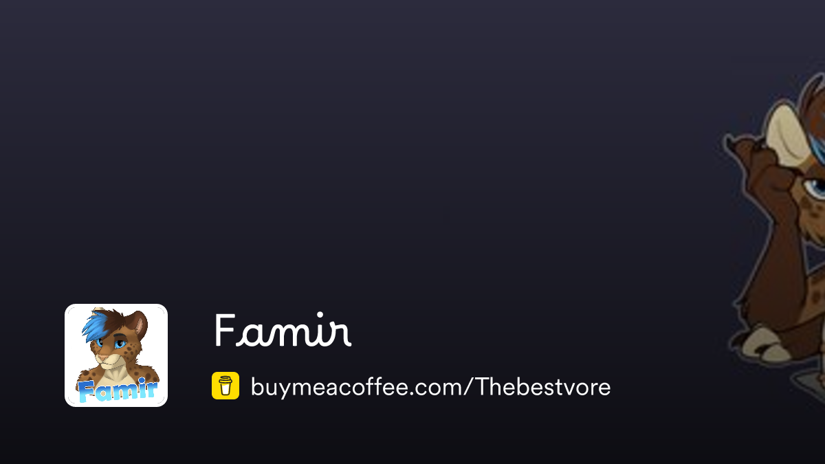Famir is Furry art - Buymeacoffee