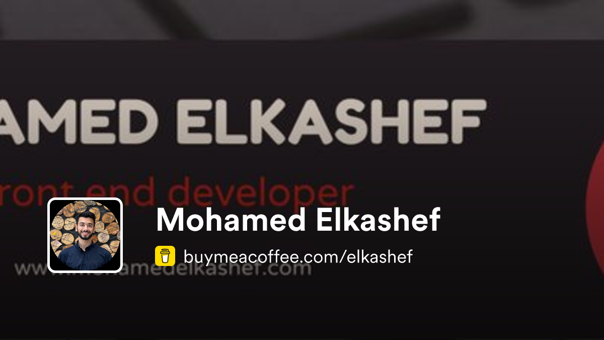 Extras | Mohamed Elkashef - Buymeacoffee