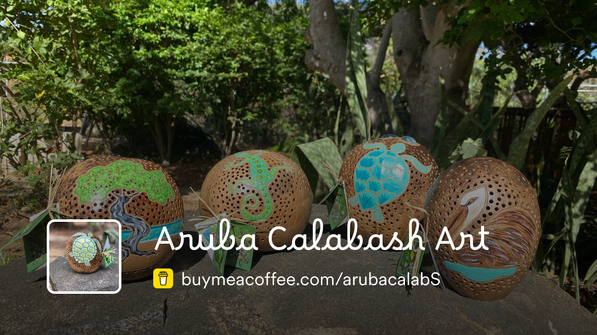 Aruba Calabash Art is One of a kind ecological art pieces with Calabash ...