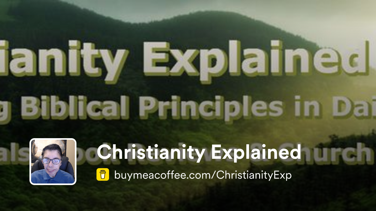 Christianity Explained - Buymeacoffee