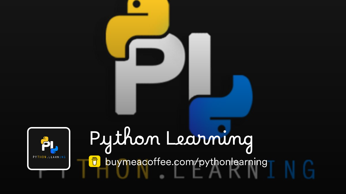 Python Learning - Buymeacoffee