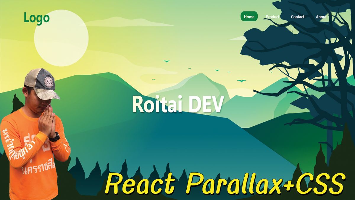 React Parallax CSS Website — Tam - Buymeacoffee