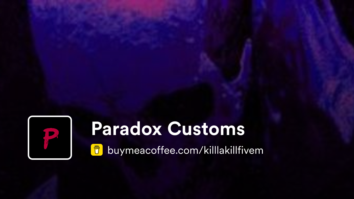 Paradox Customs - Buymeacoffee