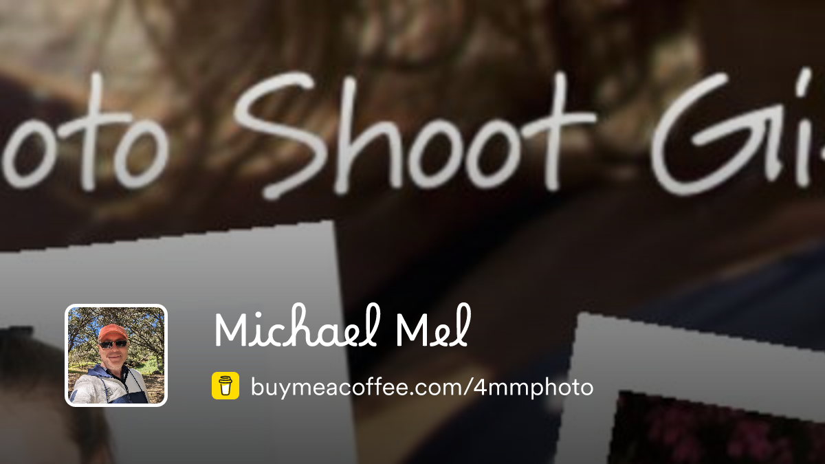 Michael Mel is creating beautiful photography - Buymeacoffee
