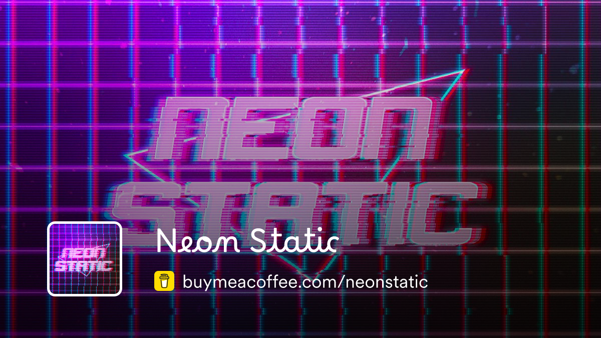 Neon Static - Buymeacoffee
