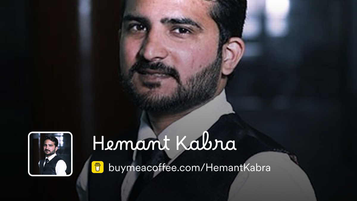 Hemant Kabra - Buymeacoffee