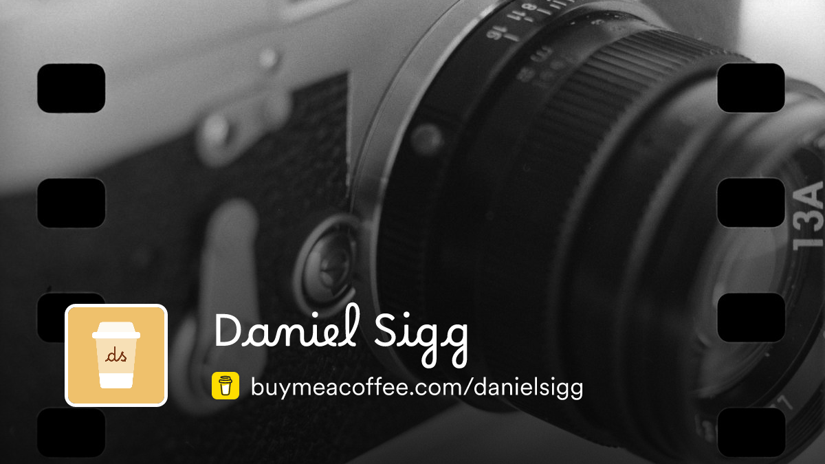 Daniel Sigg is Create. Photography. podcast - Buymeacoffee
