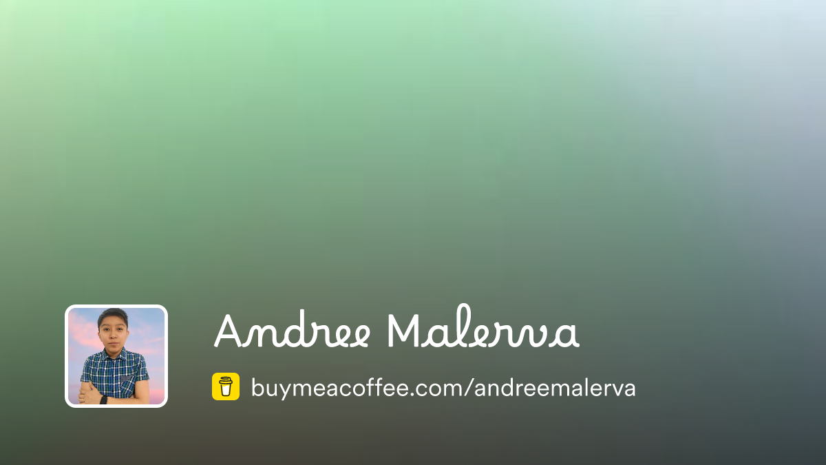 Andree Malerva is Web Developer - Buymeacoffee
