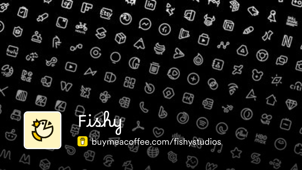 Fishy is creating icons and logos. - Buymeacoffee