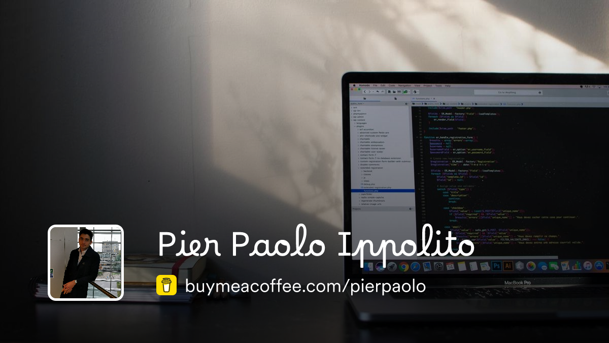 Pier Paolo Ippolito is creating open source programming articles/videos ...