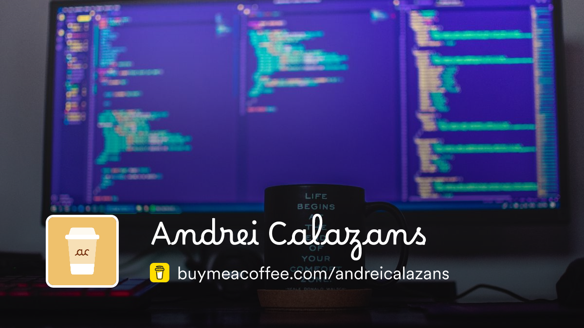 Andrei Calazans is writing code = ) - Buymeacoffee