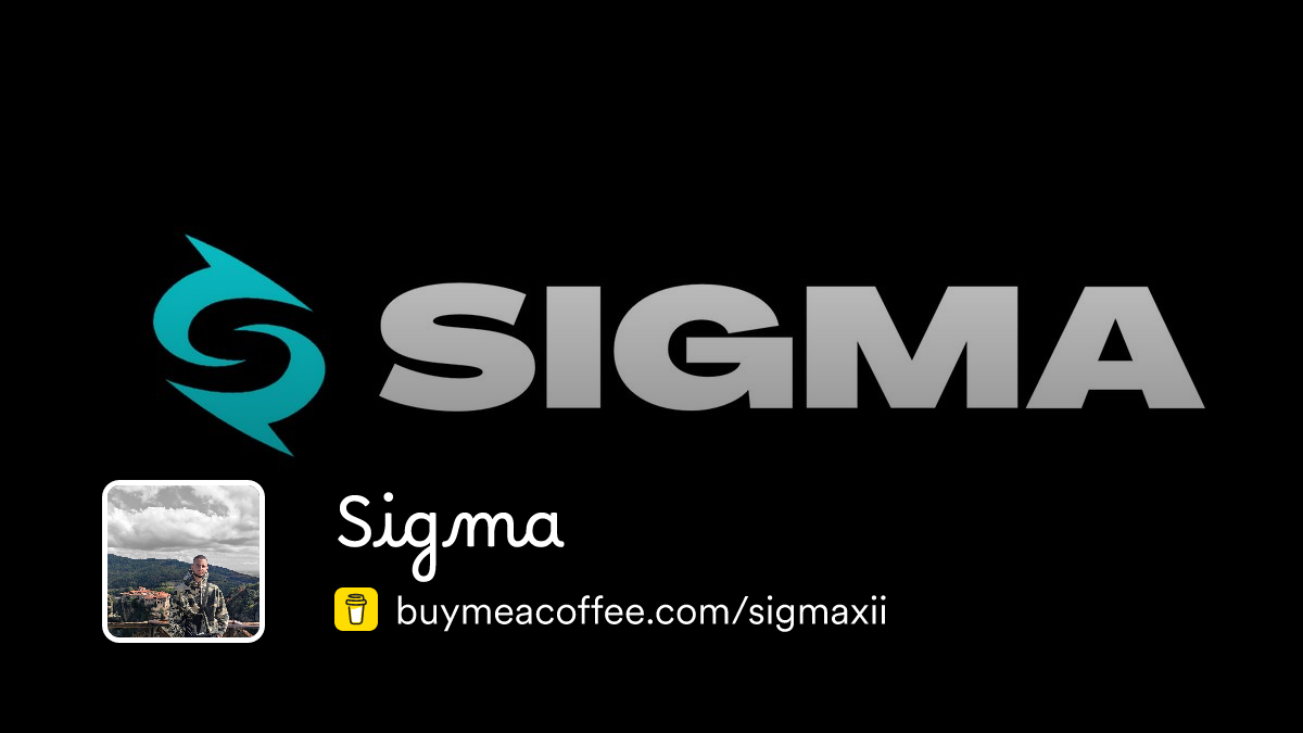 Sigma is creating Software, Websites, Discord Apps - Buymeacoffee