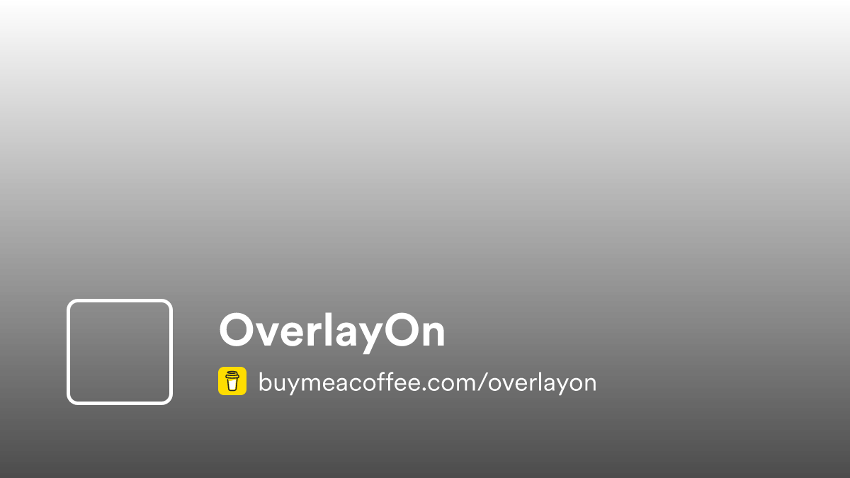OverlayOn is Creating apps - Buymeacoffee