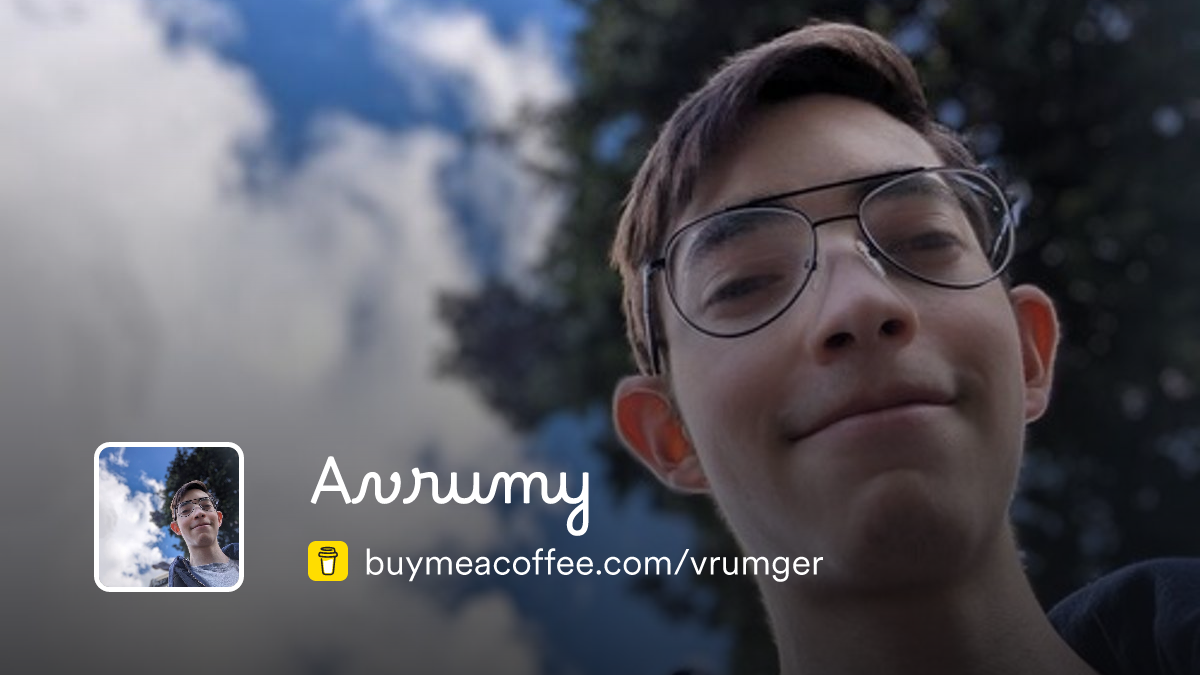 Avrumy is usually writing code - Buymeacoffee