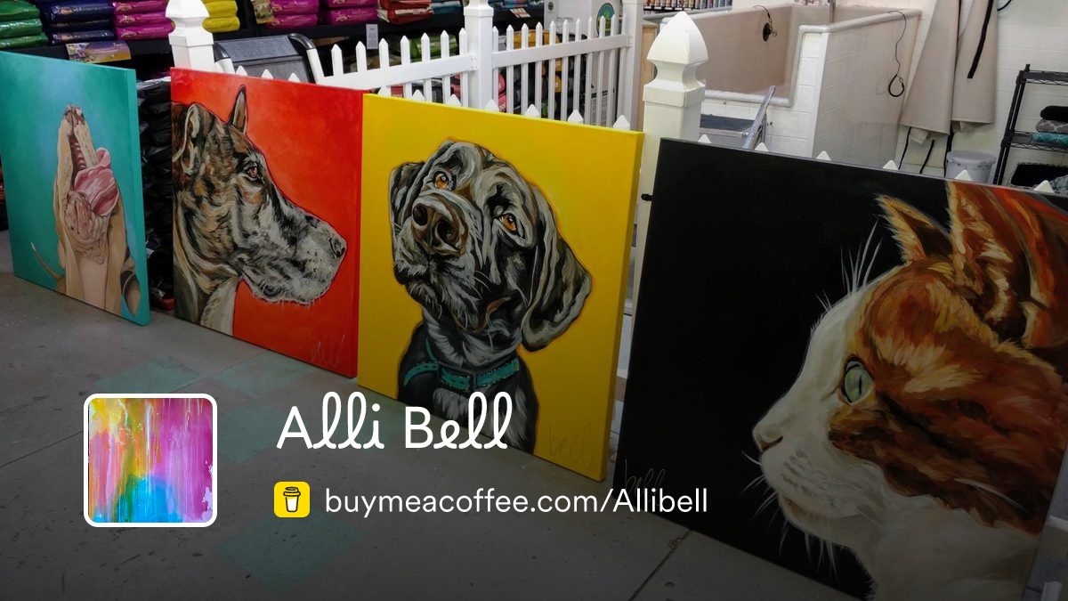 Alli Bell is building her art practice everyday! - Buymeacoffee