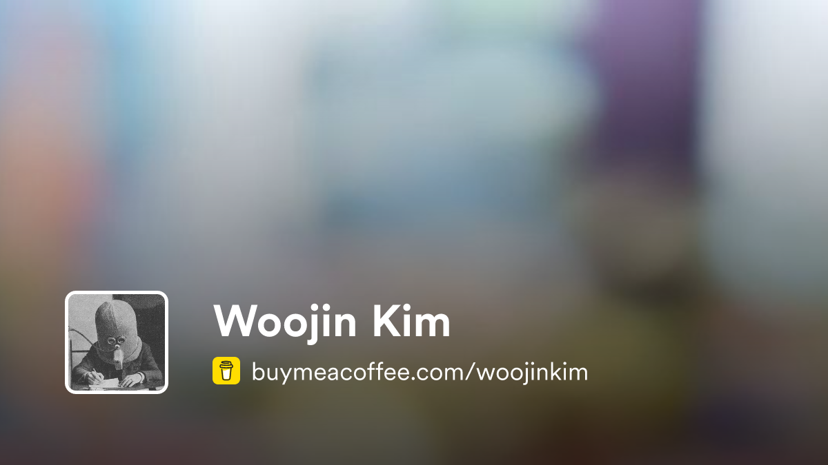 Woojin Kim - Buymeacoffee