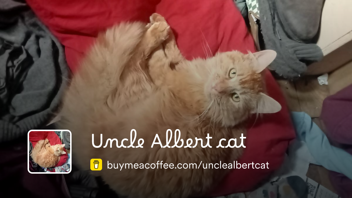 Uncle Albert cat - Buymeacoffee