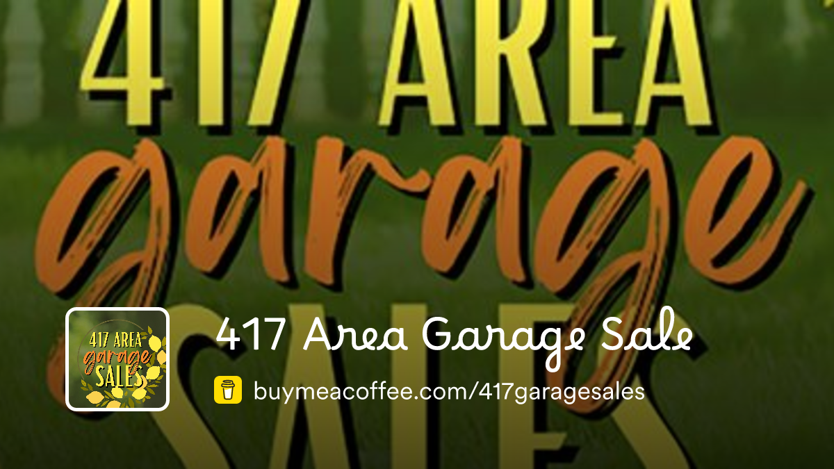417 Area Garage Sale - Buymeacoffee