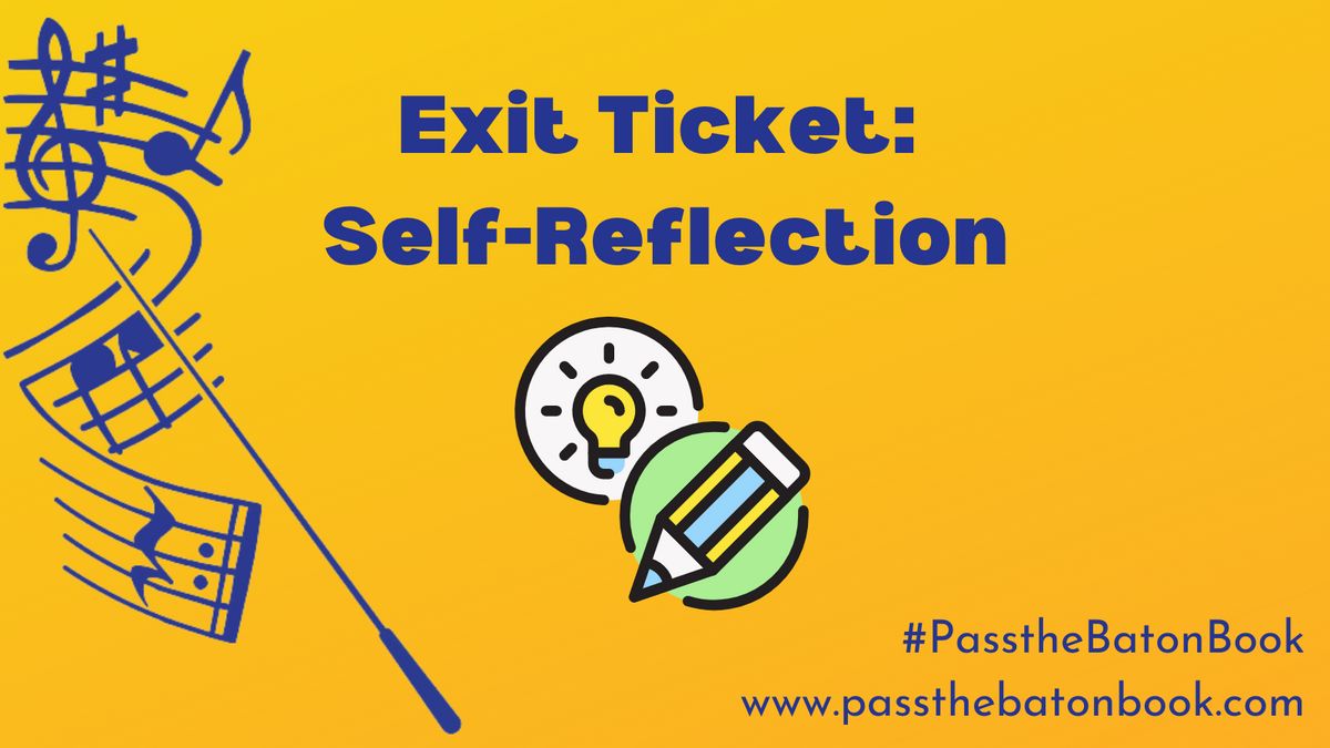 Exit Tickets for Self Reflection — Pass the Baton - Buymeacoffee