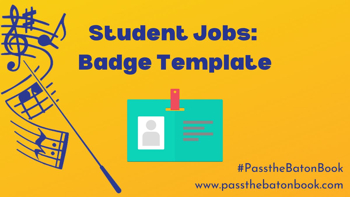 Student Jobs: Badge Template — Pass the Baton - Buymeacoffee