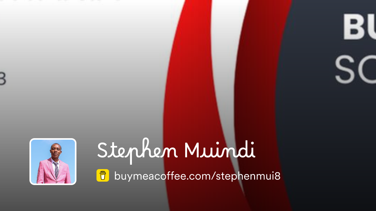 Stephen Muindi - Buymeacoffee