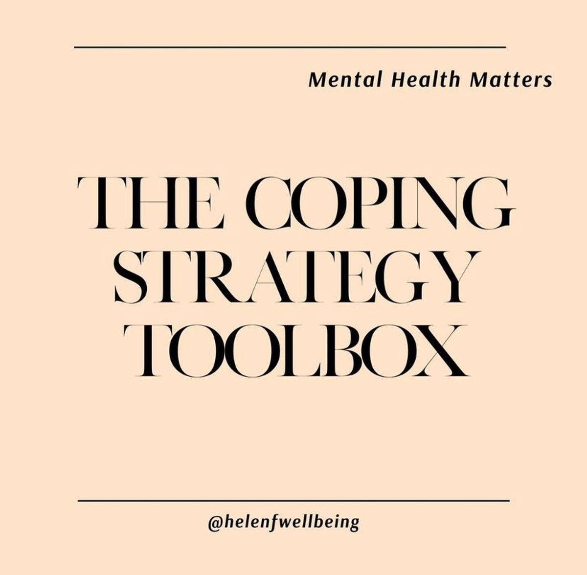 The Coping Strategy Toolbox — Helen F Wellbeing - Buymeacoffee