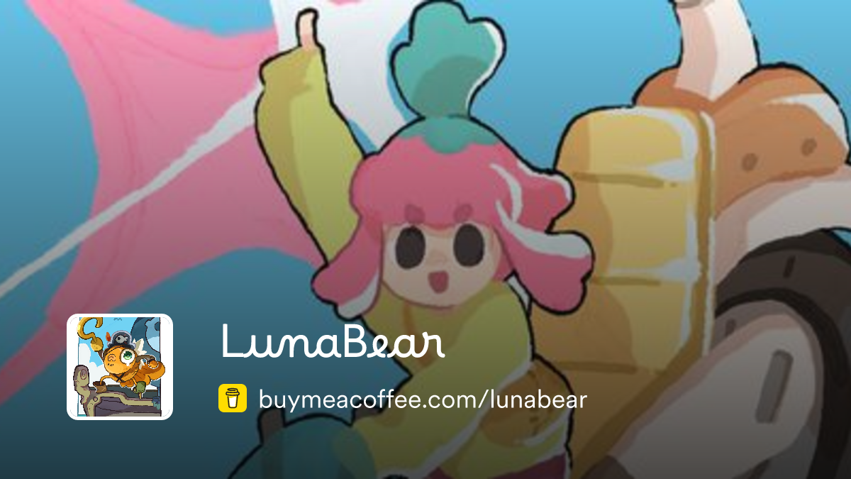 LunaBear is illustration - Buymeacoffee