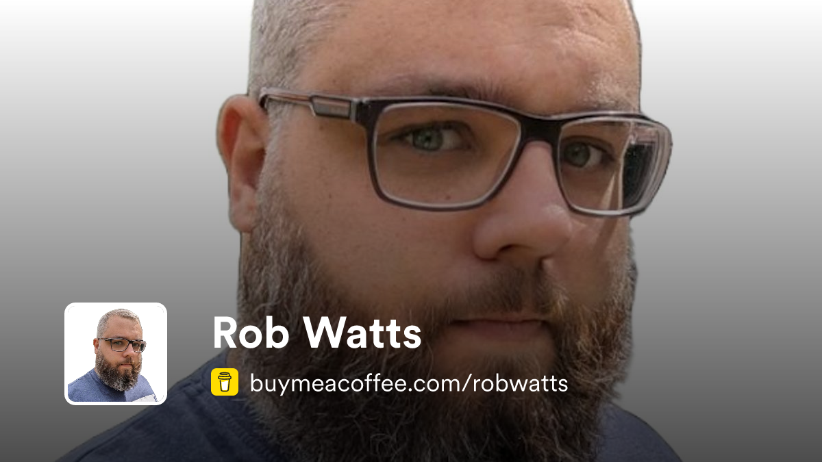Rob Watts - Buymeacoffee