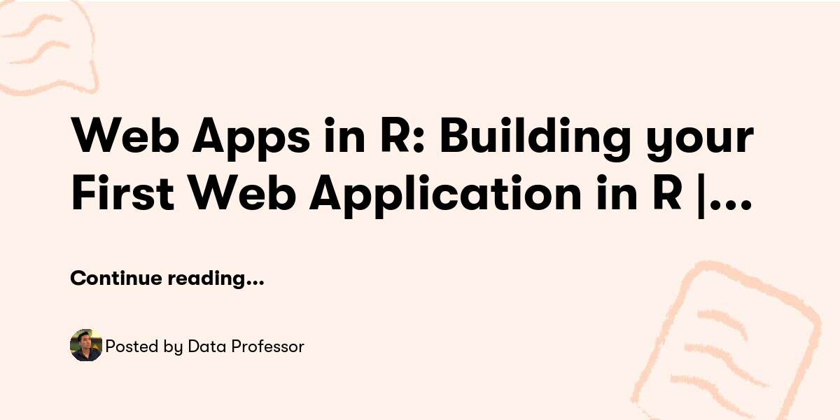 Web Apps in R: Building your First Web Application in R | Shiny ... Web Apps in R: Building your First Web Application in R | Shiny ...