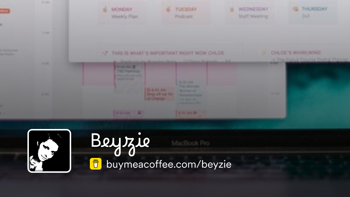 Beyzie is a creator making content-heavy Notion templates - Buymeacoffee