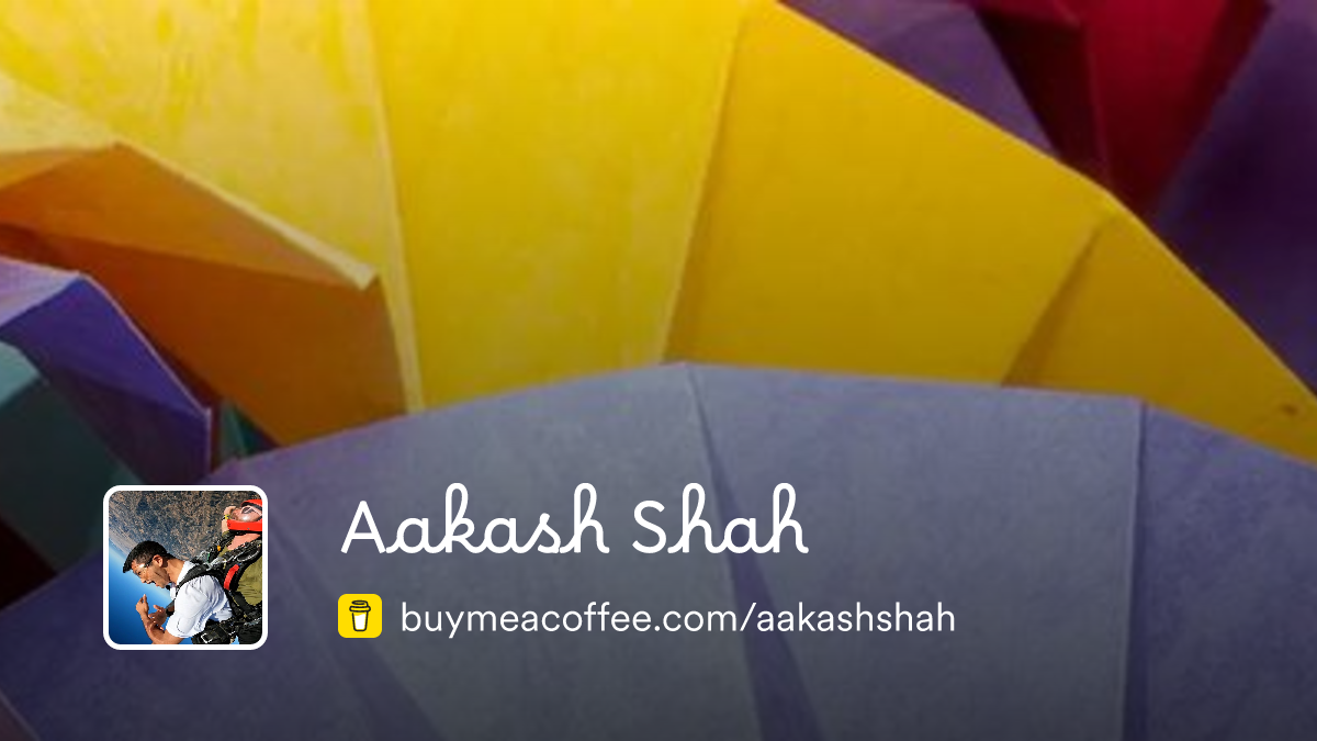 Aakash Shah is creating AI articles and models - Buymeacoffee