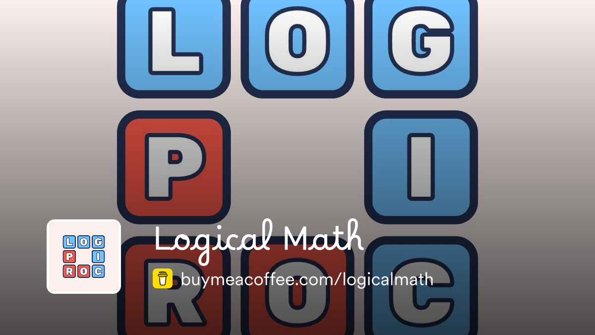Logical Math is math problems and puzzles - Buymeacoffee