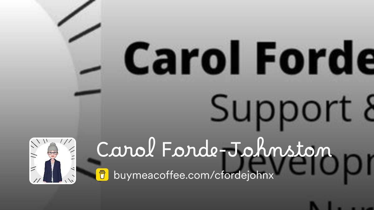 Carol Forde-Johnston is YouTube channel @carolforde-johnston - Buymeacoffee