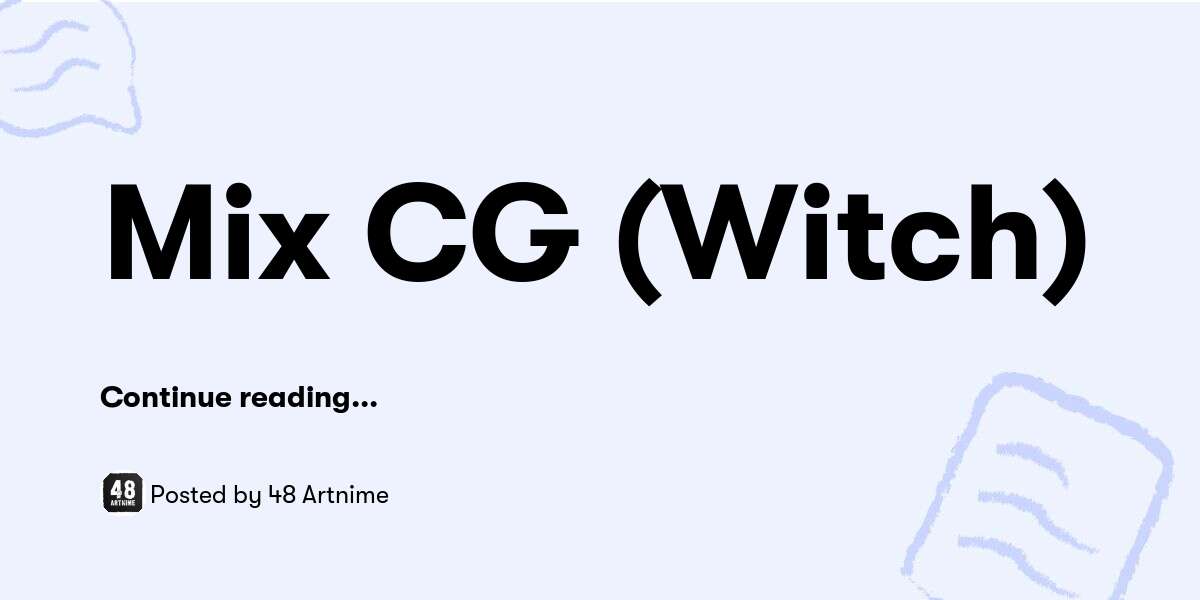 Mix CG (Witch) — 48 Artnime - Buymeacoffee