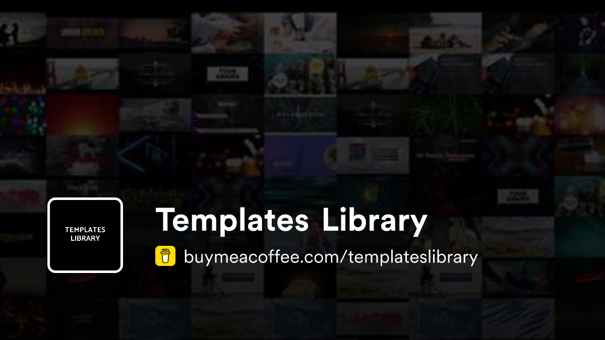 Templates Library is providing lot of video templates - Buymeacoffee