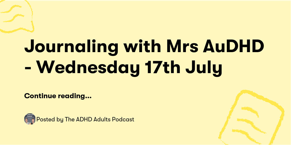 ADHD Towers - Week 50 — The ADHD Adults Podcast - Buymeacoffee
