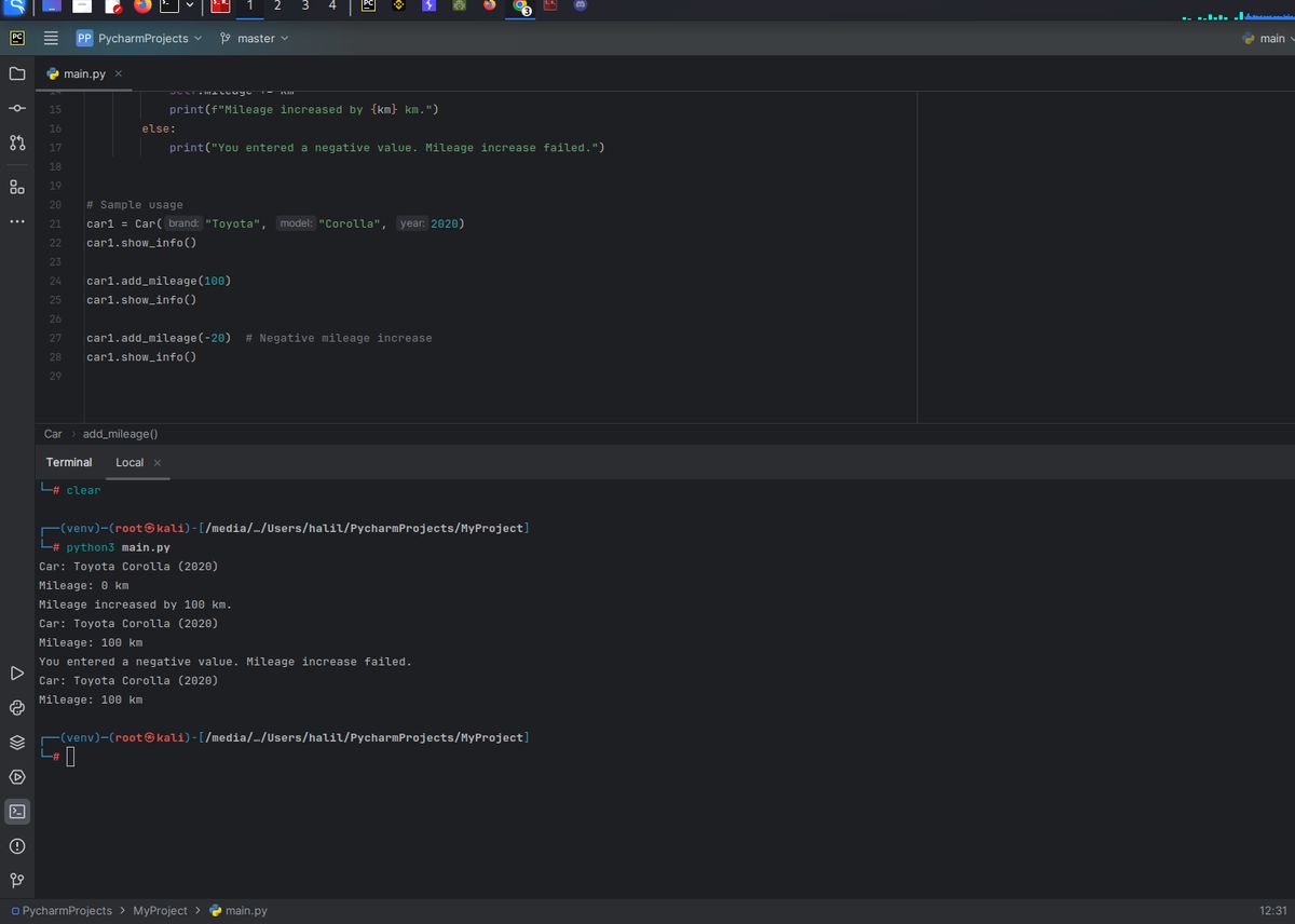 Creating a Simple Car Class With Python — halildeniz - Buymeacoffee