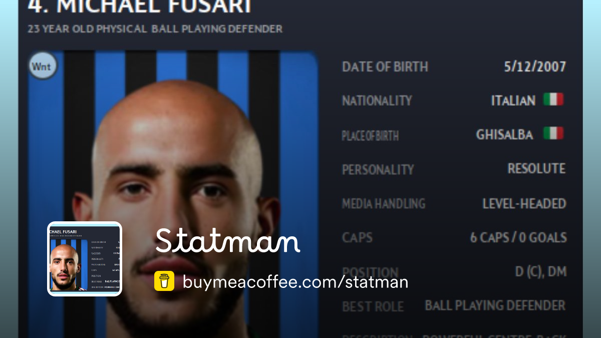 Statman - Buymeacoffee